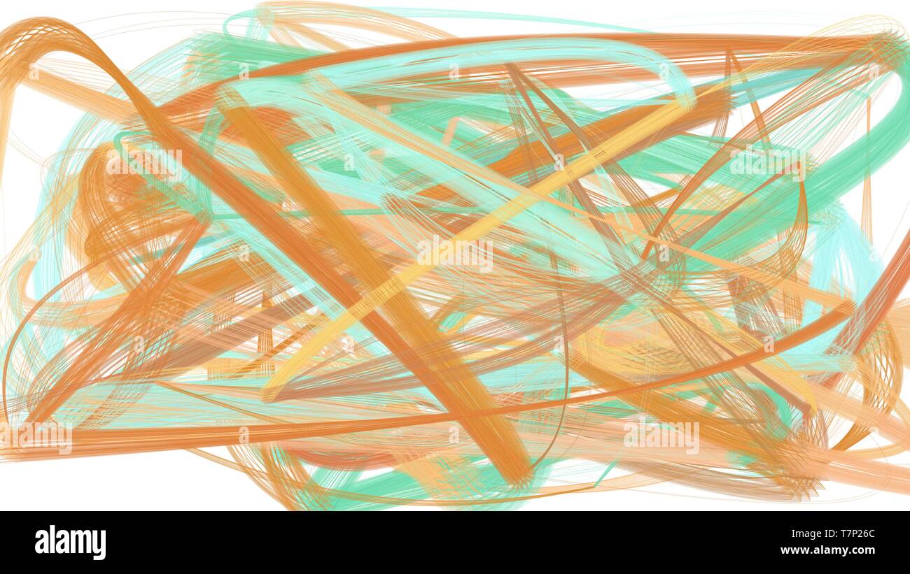 artistic burly wood, pale turquoise and peru color brush strokes ...