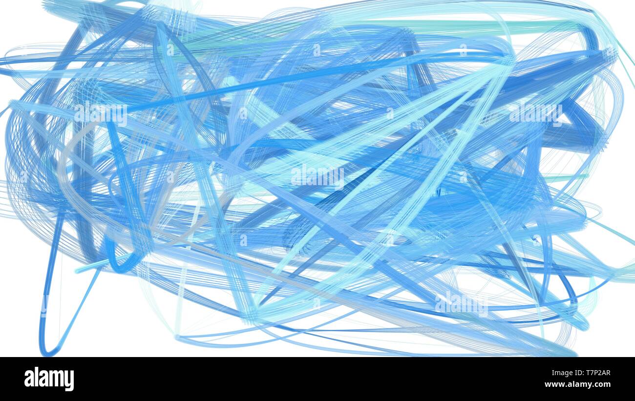 painted sky blue, lavender and powder blue color chaos strokes. can be ...
