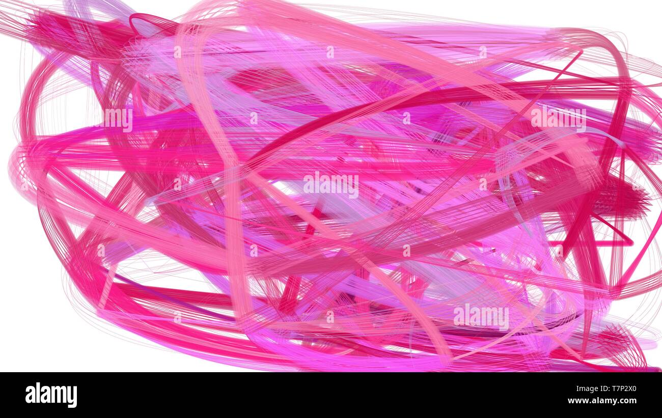 painted hot pink, pale violet red and misty rose color chaos strokes ...