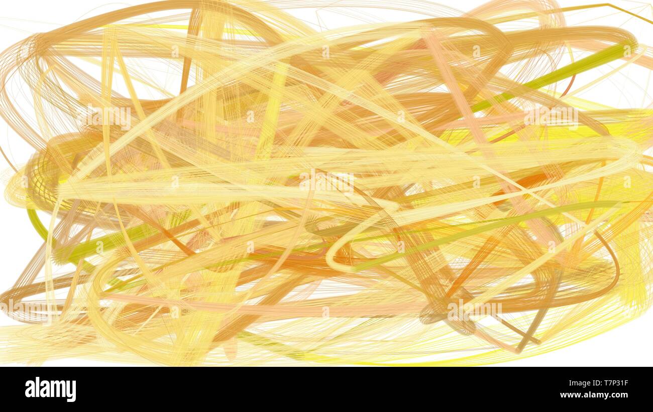 painted burly wood, beige and pale golden rod color chaos strokes. can ...