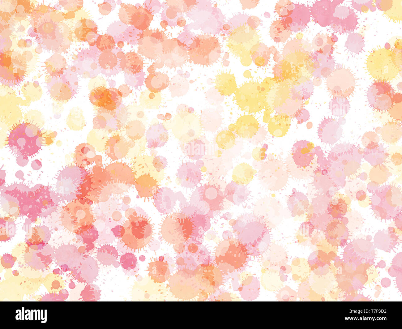 Abstract beautiful Colorful shape watercolor illustration painting ...