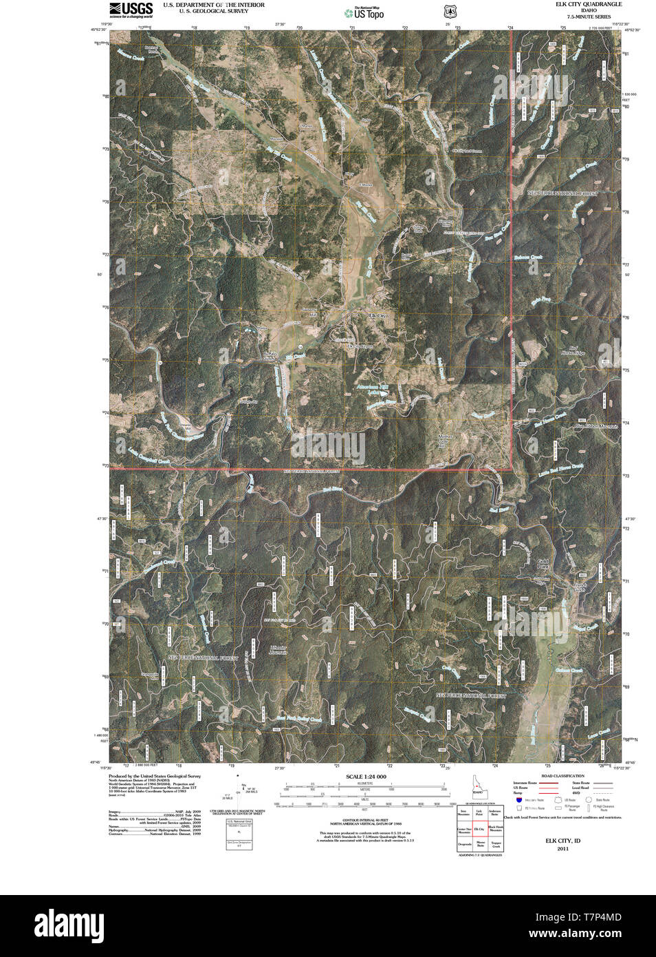 Map of elk city hi-res stock photography and images - Alamy