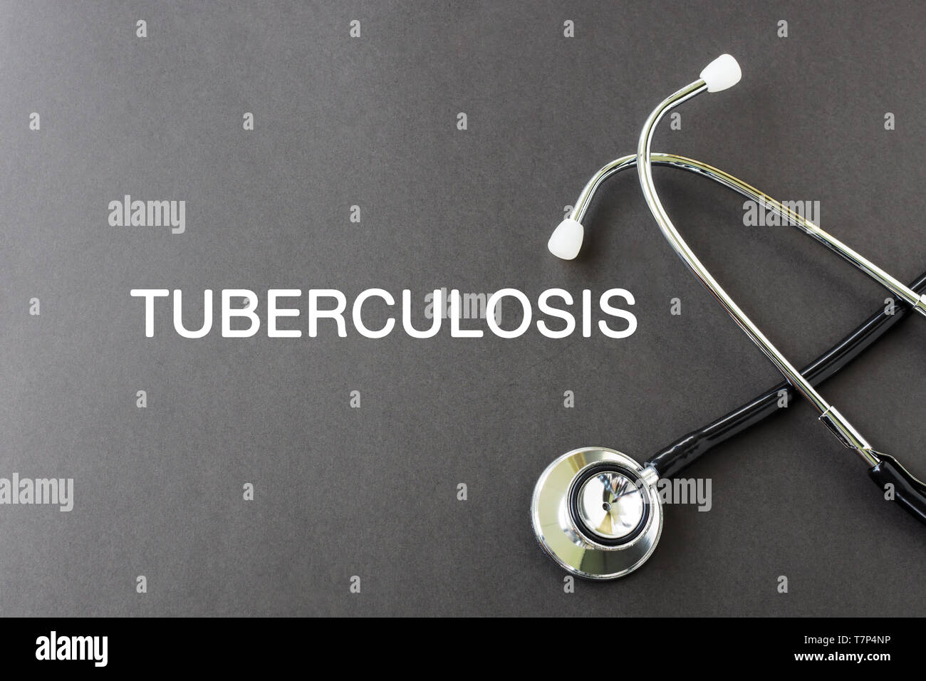 Tuberculosis text and stethoscope, health and medical concept Stock ...