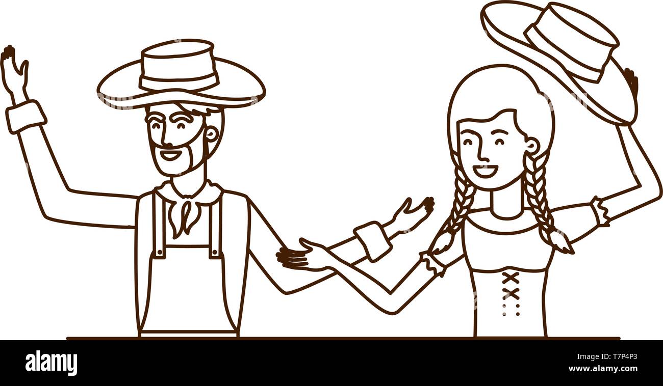 Black and white farmers together Stock Vector Images - Alamy