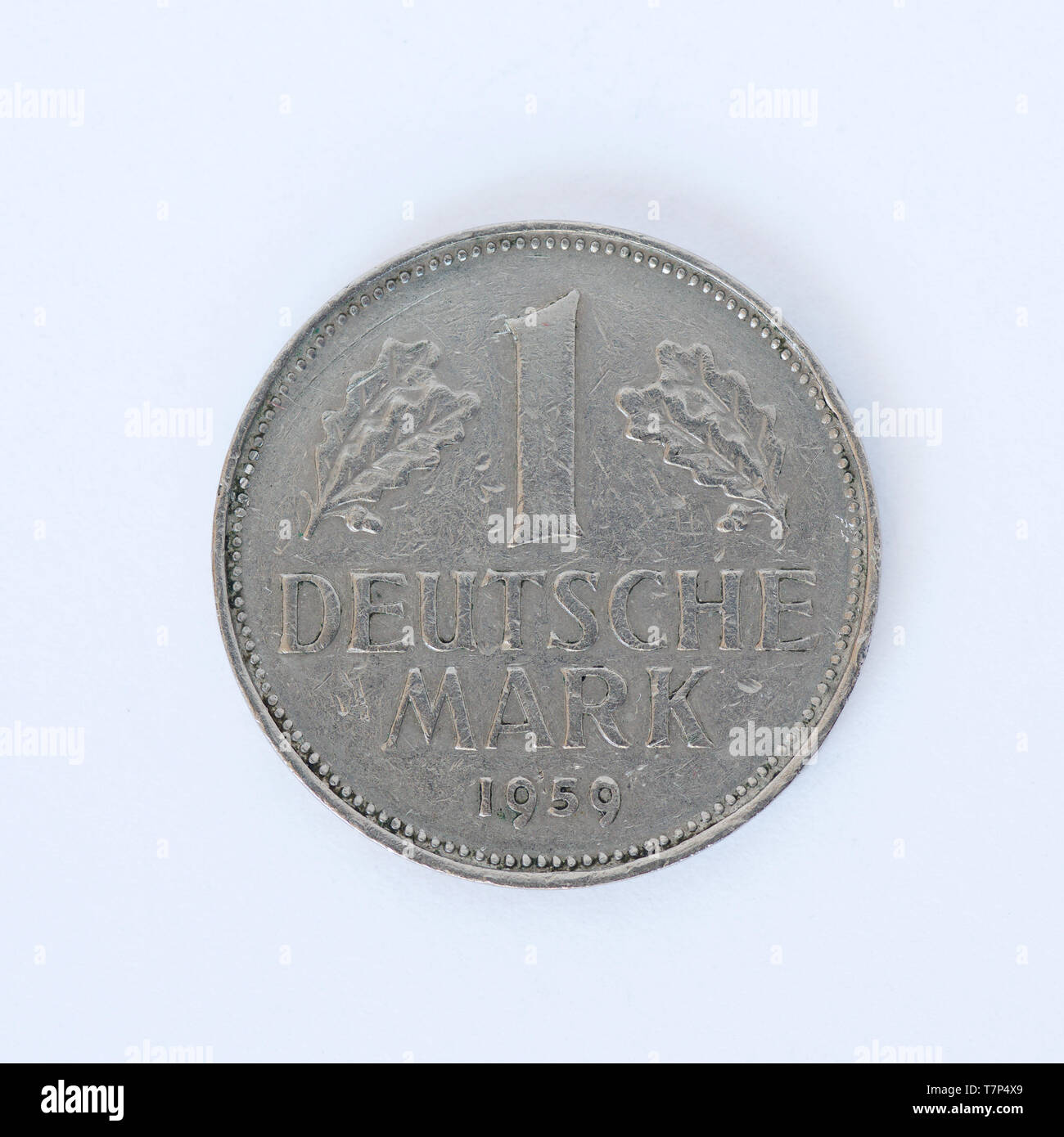 German coin - 1 Deutsche Mark 1959 Stock Photo - Alamy