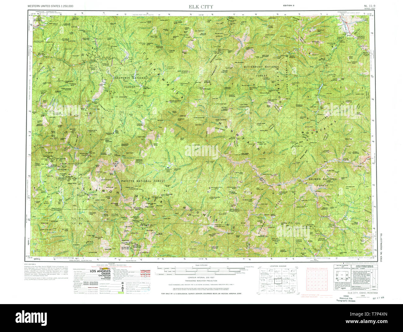 Map of elk city hi-res stock photography and images - Alamy