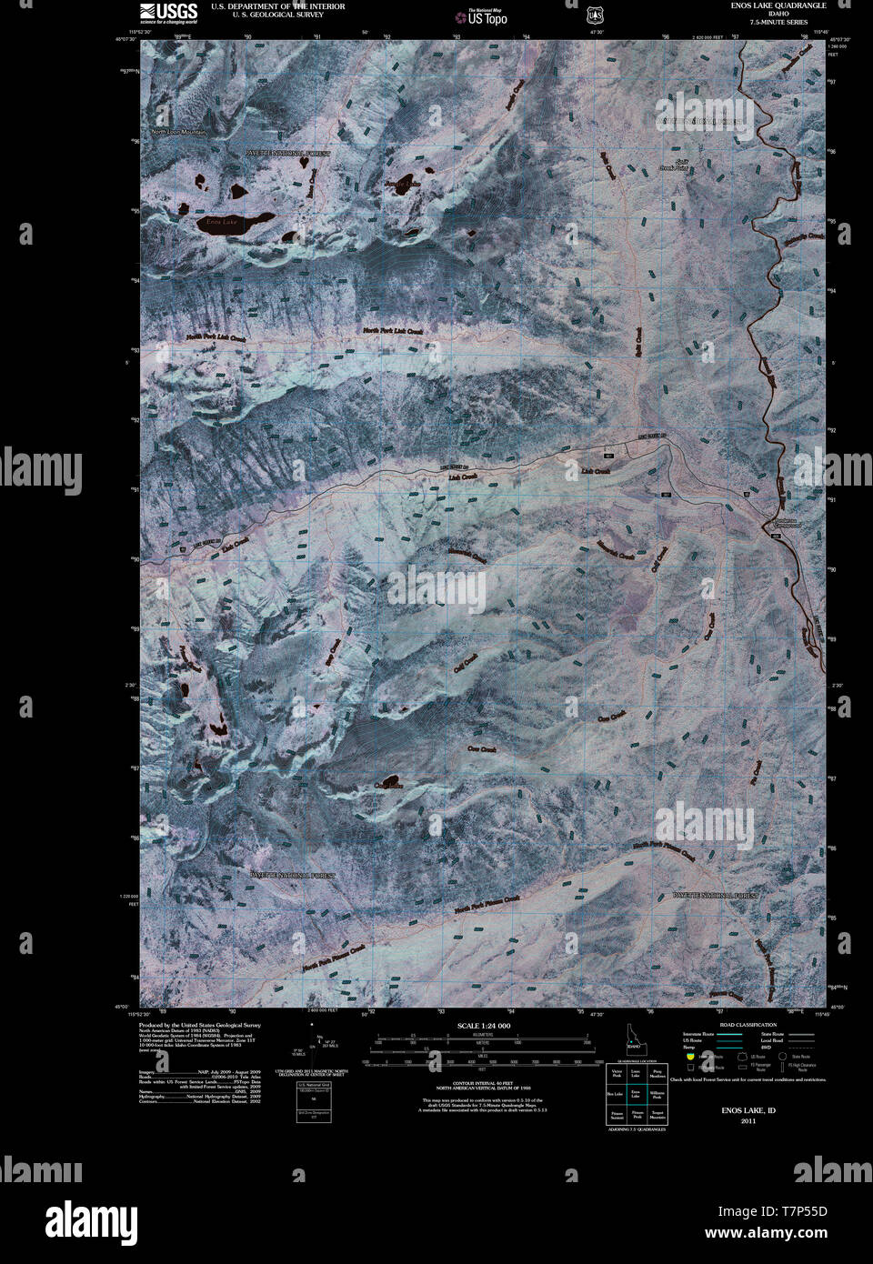 Map of enos hi-res stock photography and images - Alamy