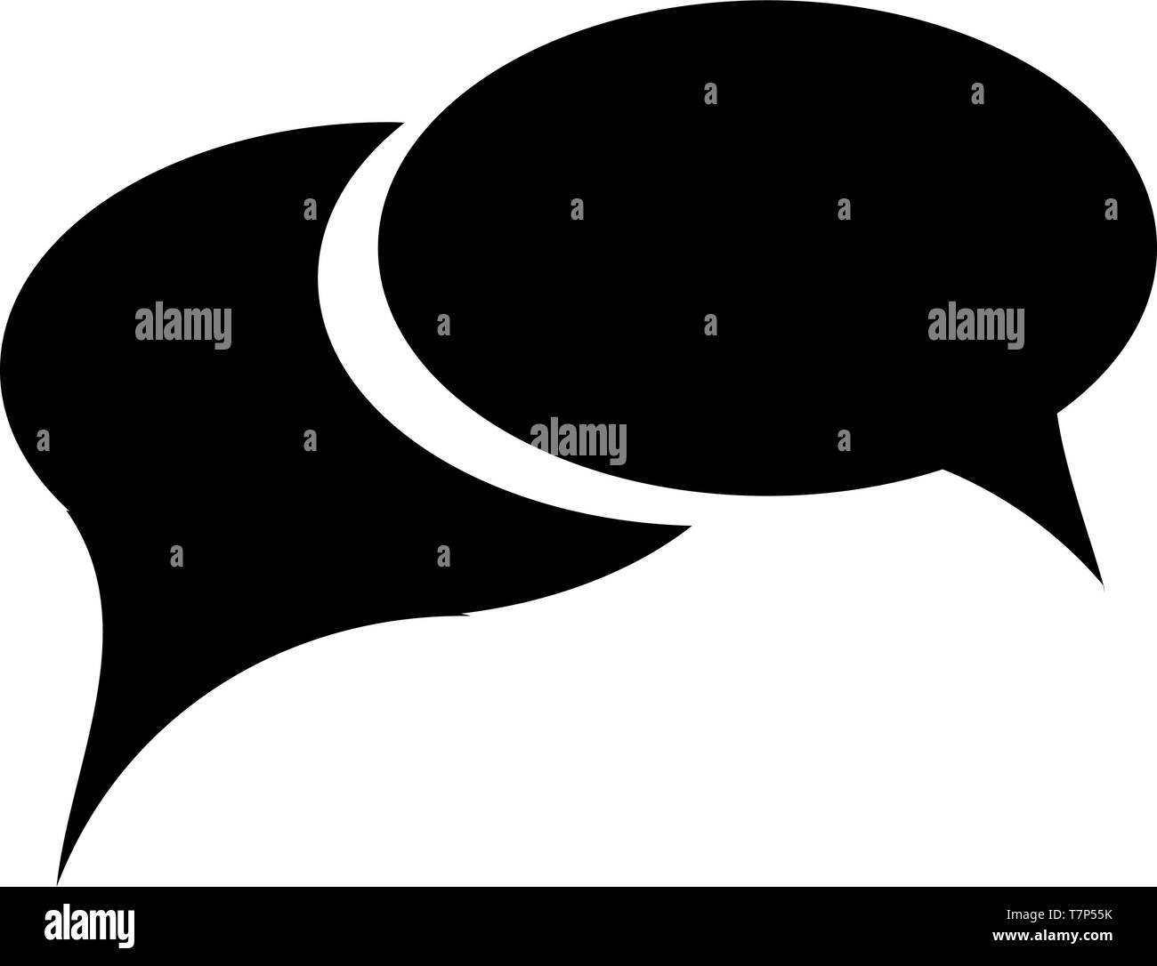 Live chat icon black website hi-res stock photography and images - Alamy