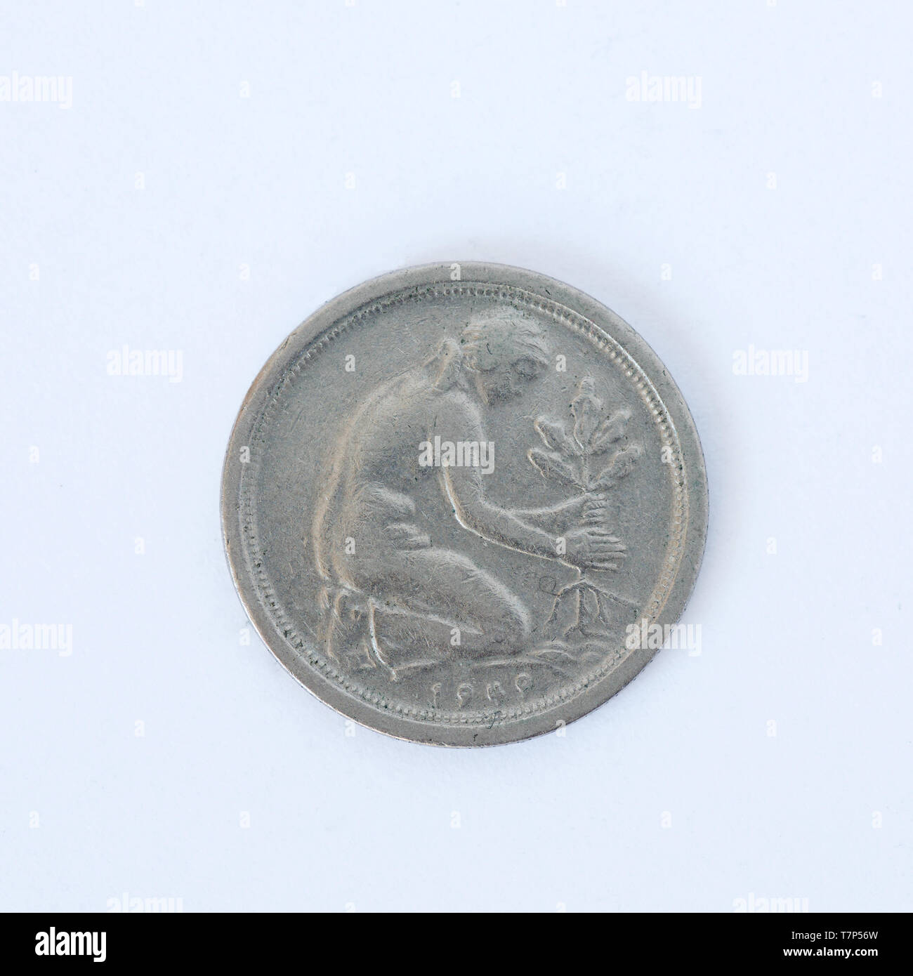 German coin - 50 Pfennig 1949 Stock Photo - Alamy