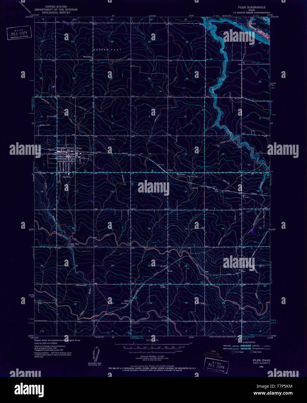Map of filer hi-res stock photography and images - Alamy