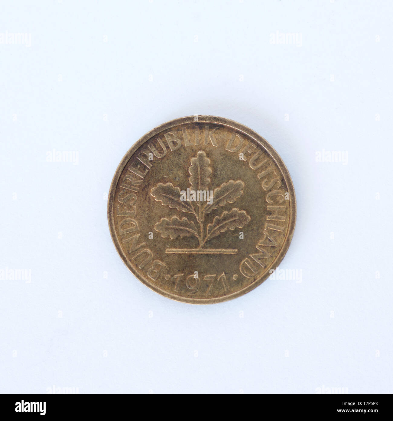 German coin - 5 Pfennig 1971 Stock Photo - Alamy
