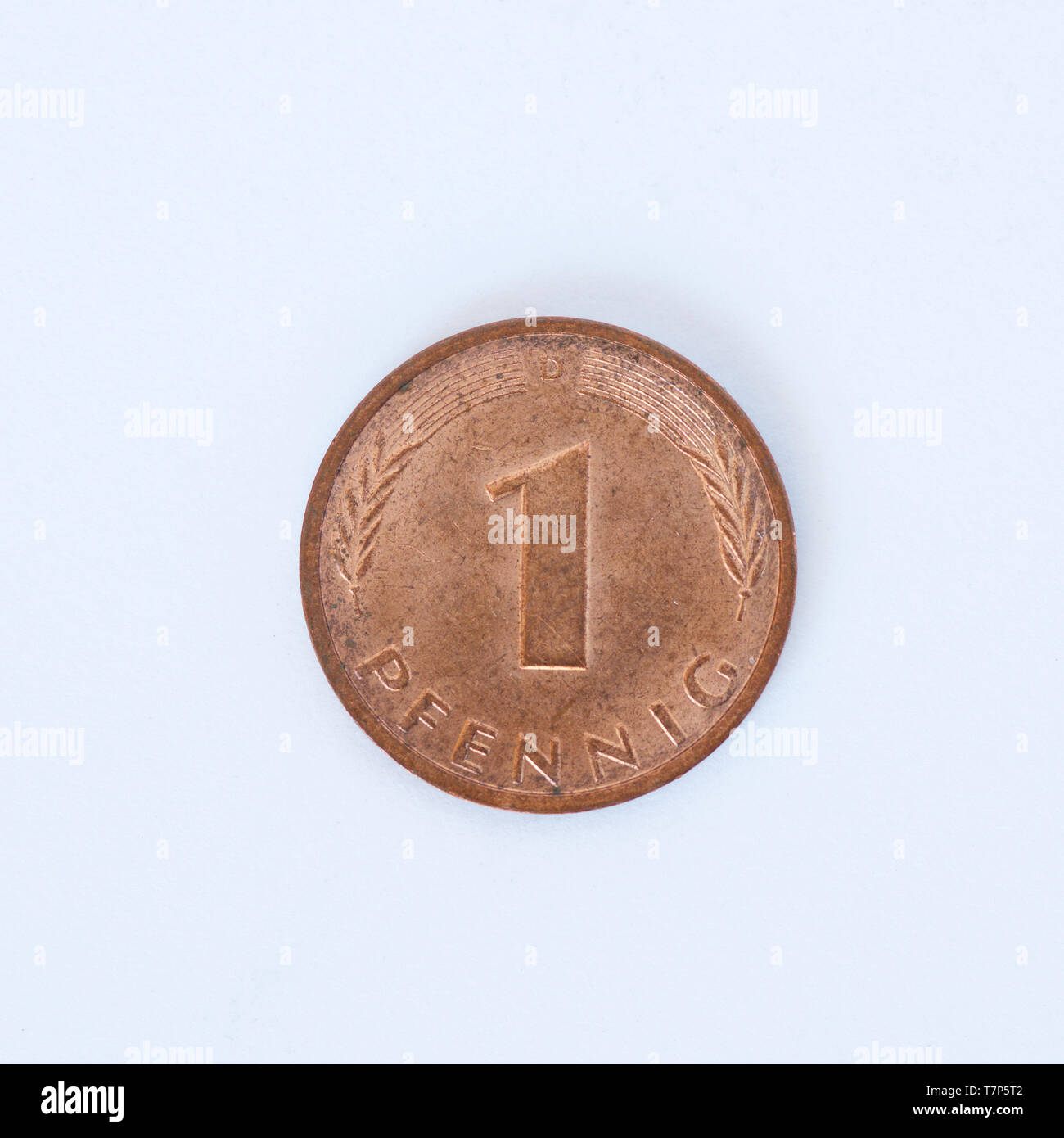 German coin - 1 Pfennig 1981 Stock Photo - Alamy