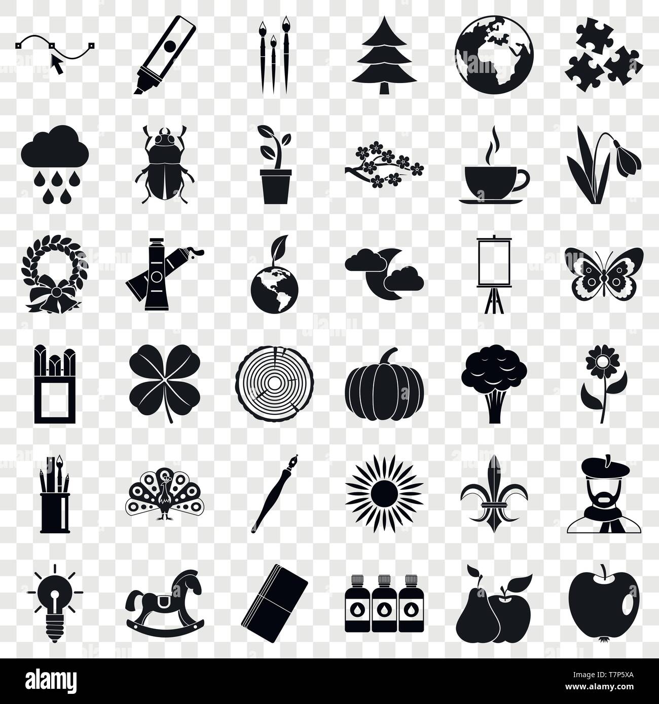 Art oil painting animal Stock Vector Images - Alamy