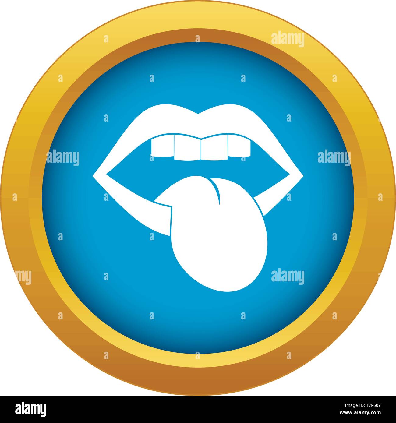 Rock emblem icon blue vector isolated Stock Vector Image & Art - Alamy