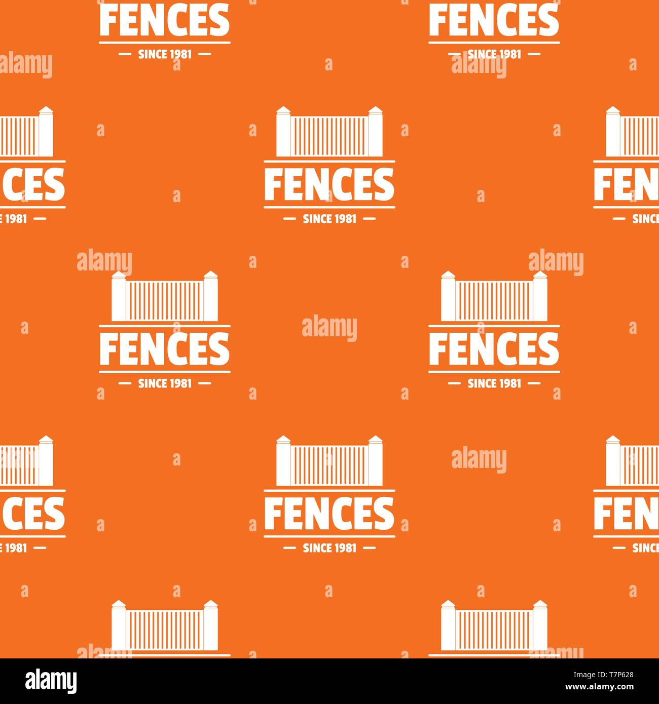 Fence architecture pattern vector orange Stock Vector Image & Art - Alamy