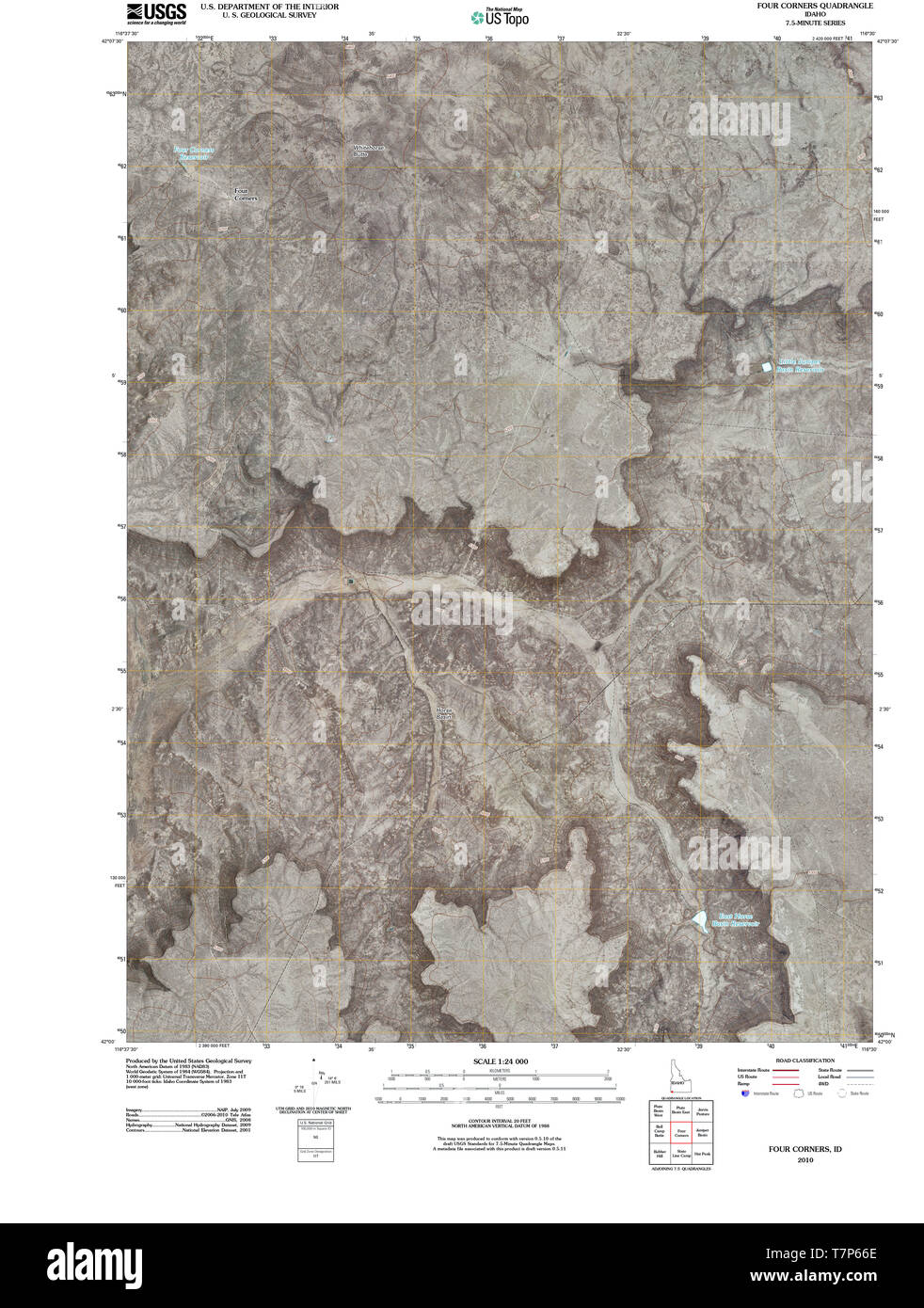 Four corners map hi-res stock photography and images - Alamy