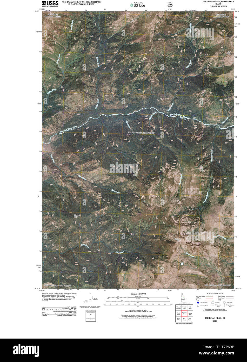 Map of freeman hi-res stock photography and images - Alamy