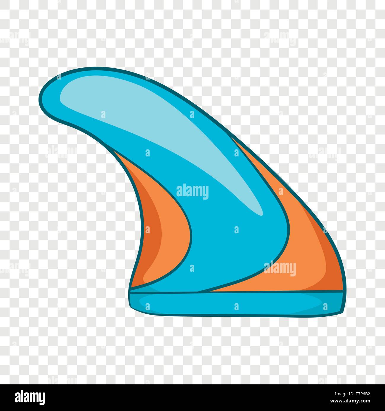 Surfing fin icon, cartoon style Stock Vector Image & Art - Alamy