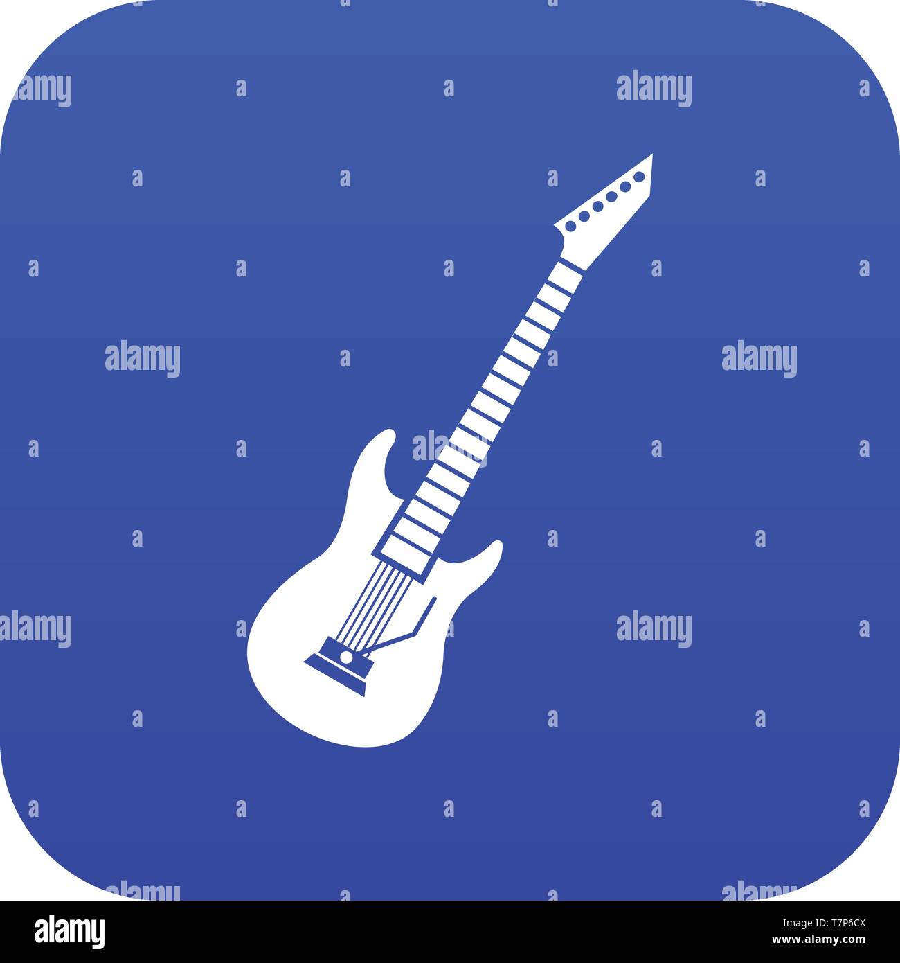 Electric guitar icon digital blue Stock Vector Image & Art - Alamy