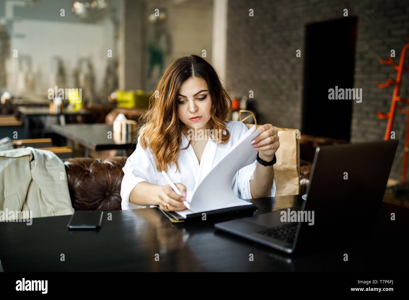 A young, sympathetic woman, not a thin-headed body building Stock Photo ...