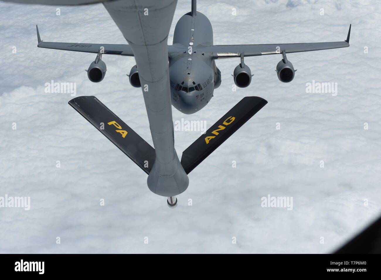 A KC-135 aircraft with the Pennsylvania Air National Guard’s 171st Air ...