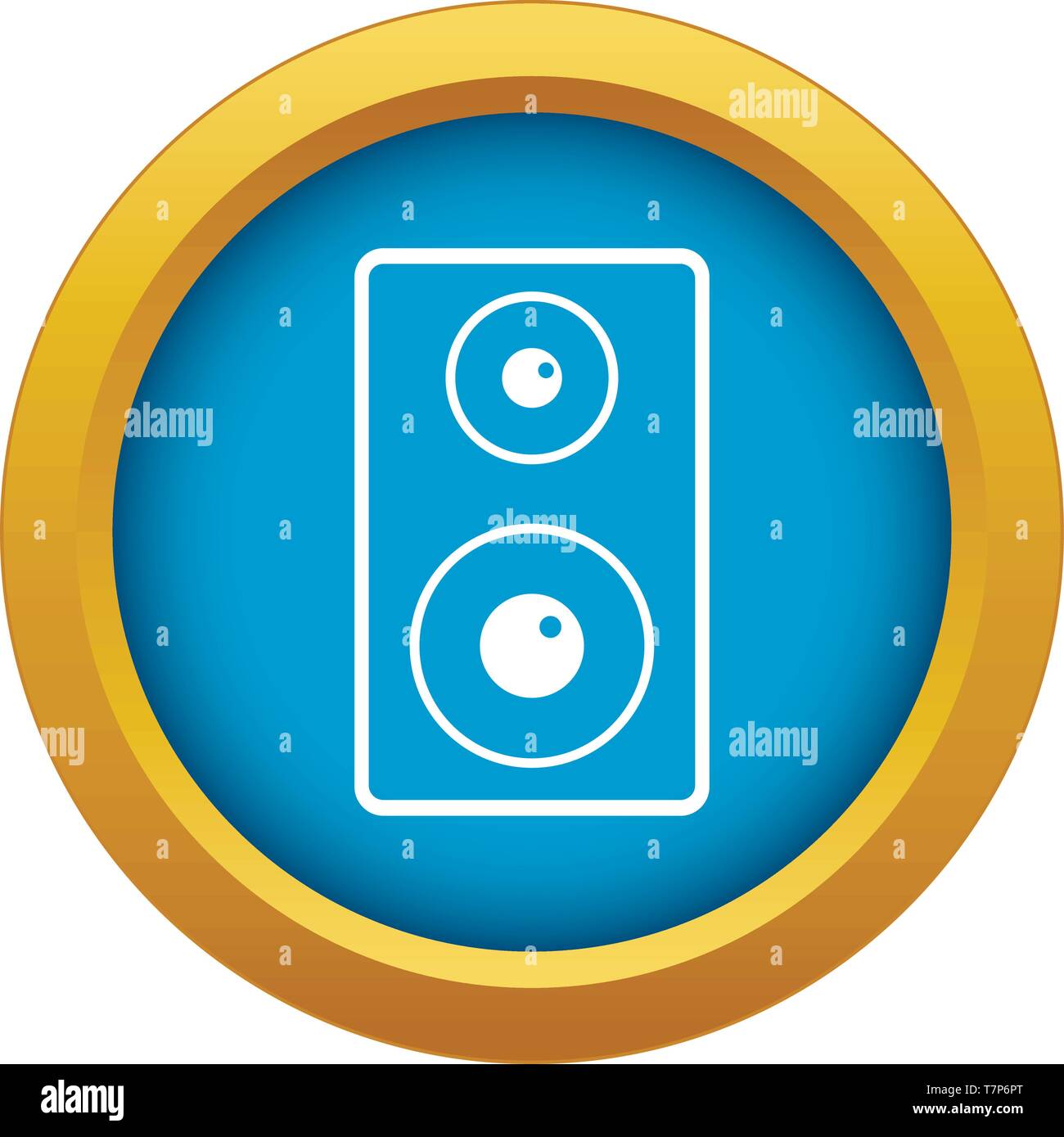 Subwoofer icon blue vector isolated Stock Vector Image & Art - Alamy