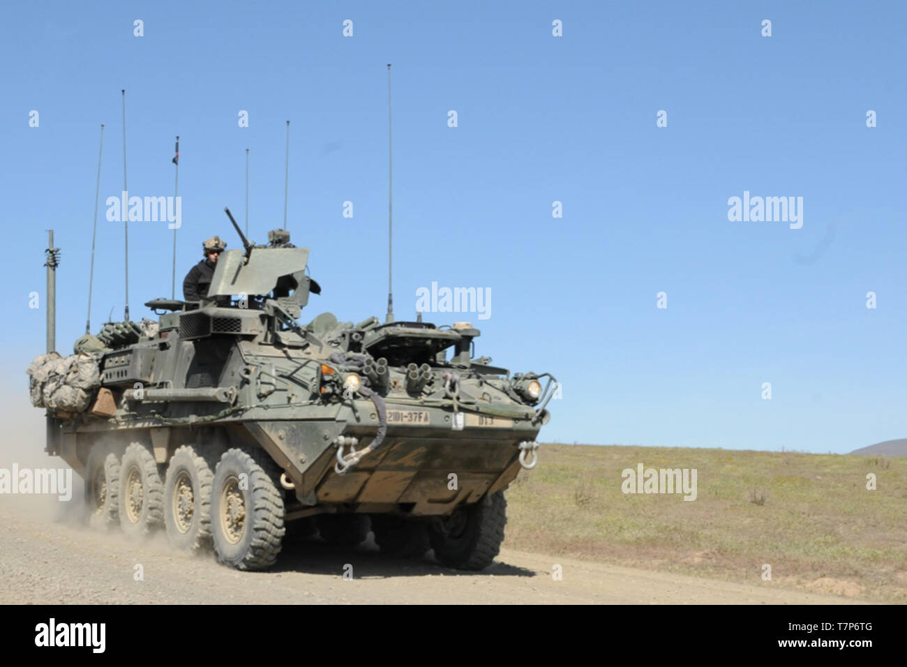 YAKIMA TRAINING CENTER, Wash. – An Interim Armored Vehicle from 1-37th ...