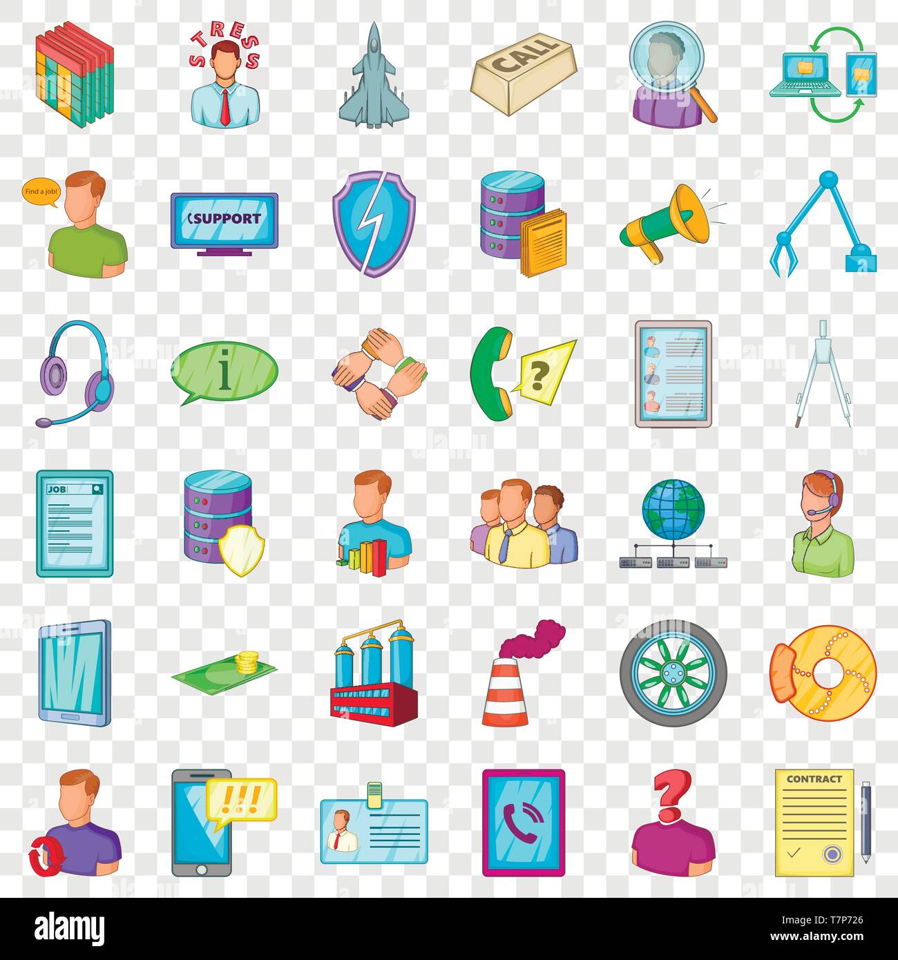 Bad economy icons set, cartoon style Stock Vector Image & Art - Alamy
