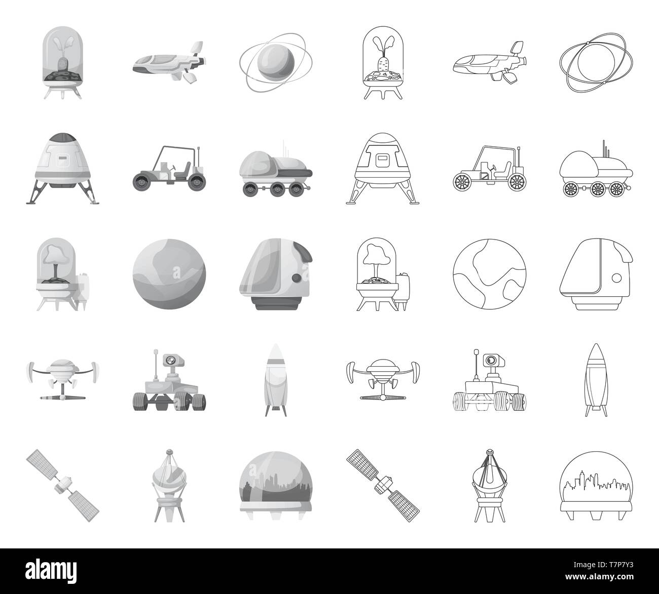 Mars colony symbol Stock Vector Images - Alamy