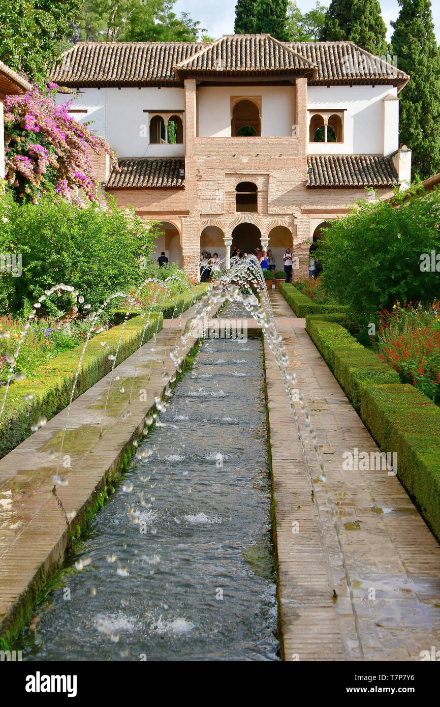 Palacio de Generalife, Alhambra, Granada, Spain, UNESCO World Heritage ...