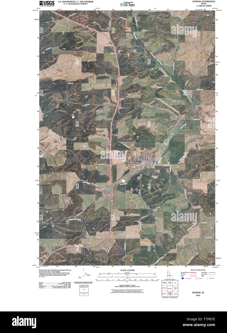 Genesee map Cut Out Stock Images & Pictures - Alamy