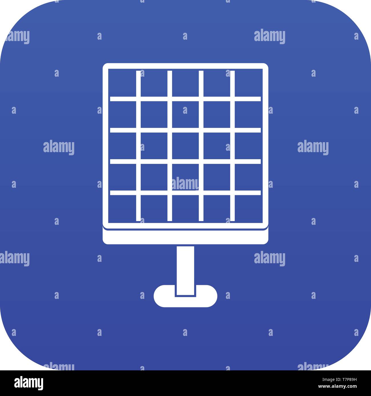 Solar panel icon digital blue Stock Vector Image & Art - Alamy