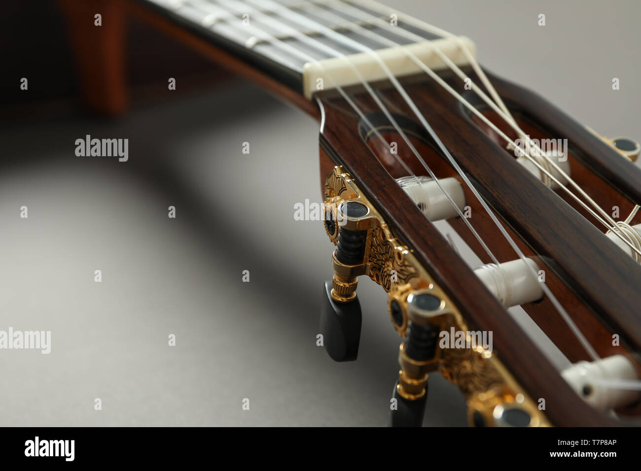 Classic guitar top view hi-res stock photography and images - Alamy