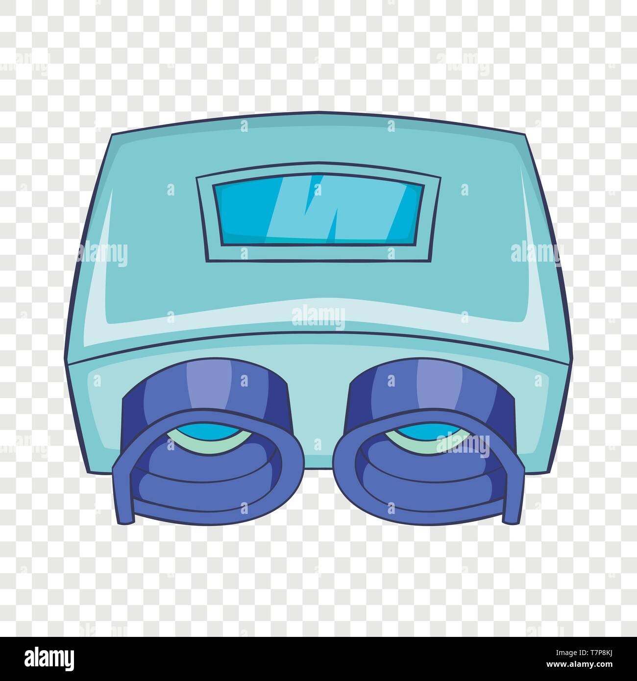 Eye checking machine icon, cartoon style Stock Vector Image & Art - Alamy