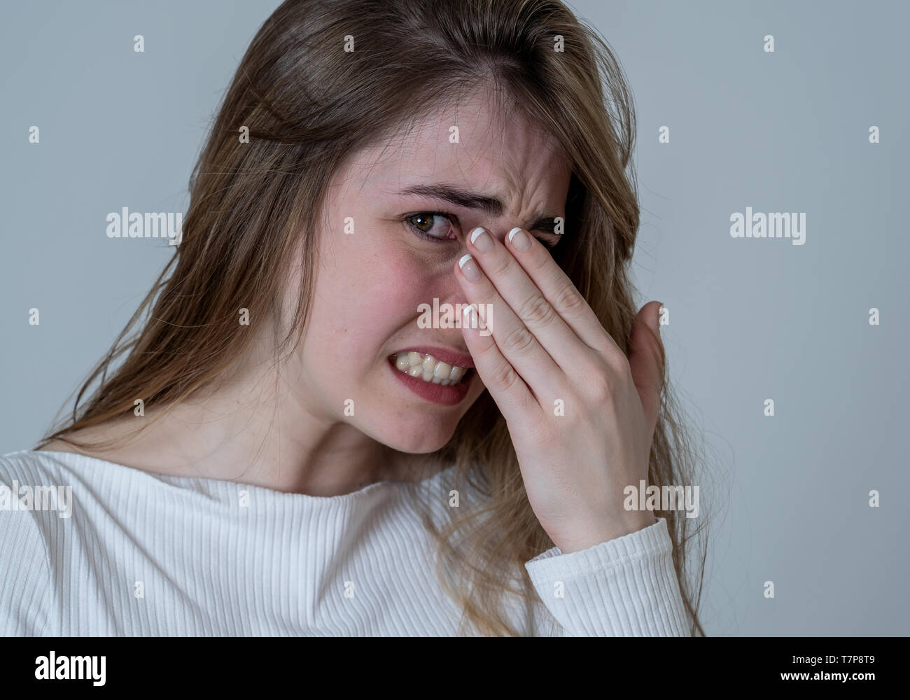 Frightened Female Eyes