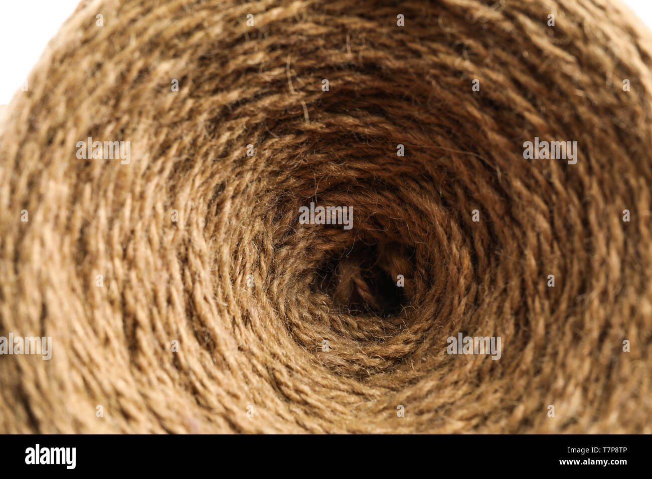 Spool of hemp rope as background. Organic material Stock Photo - Alamy