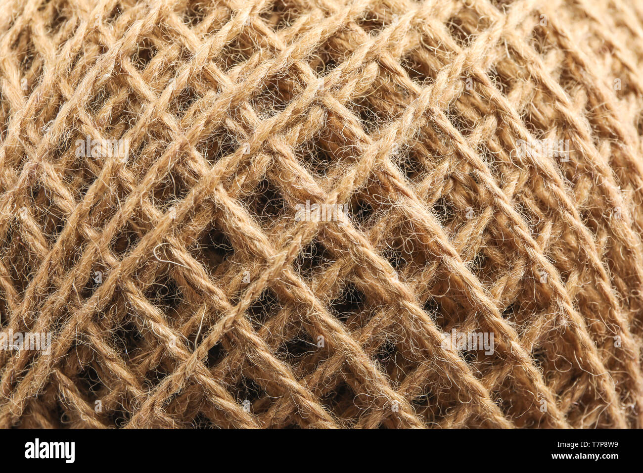 Spool of hemp rope as background. Organic material Stock Photo - Alamy