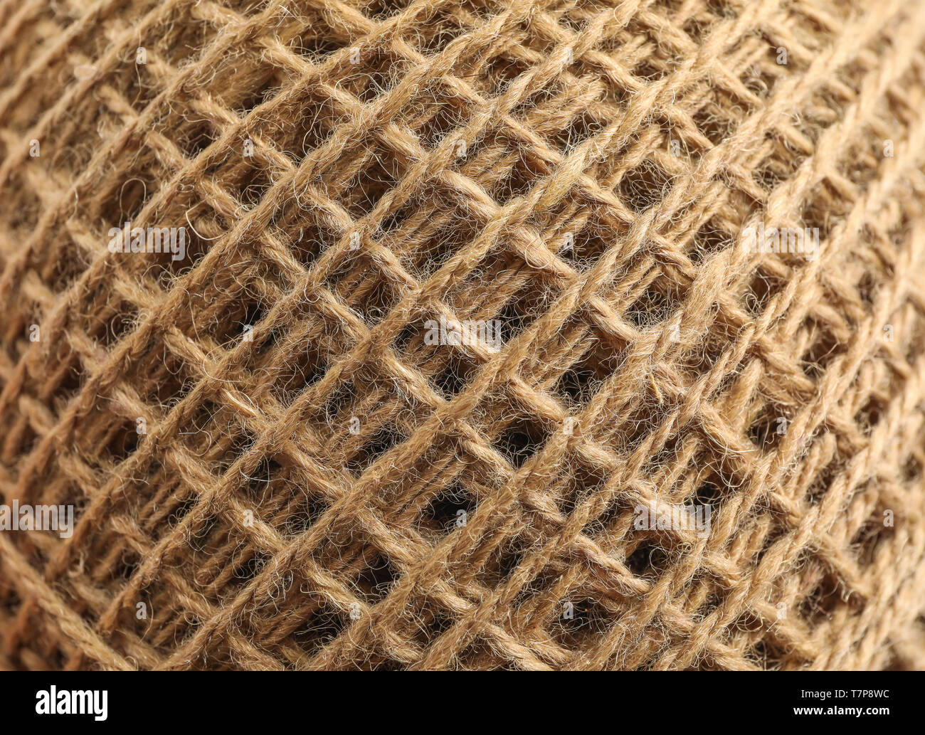 Spool of hemp rope as background. Organic material Stock Photo - Alamy