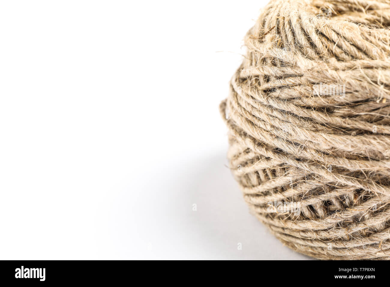 Hemp rope on white hi-res stock photography and images - Alamy