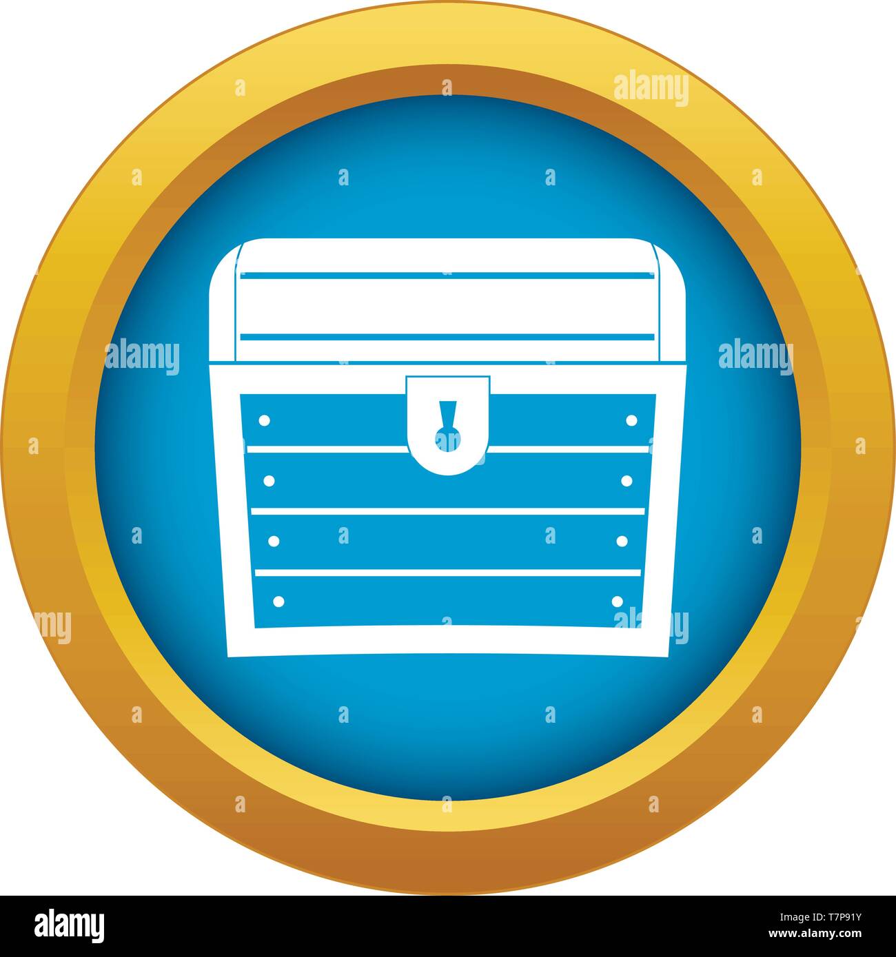 Chest icon blue vector isolated Stock Vector Image & Art - Alamy