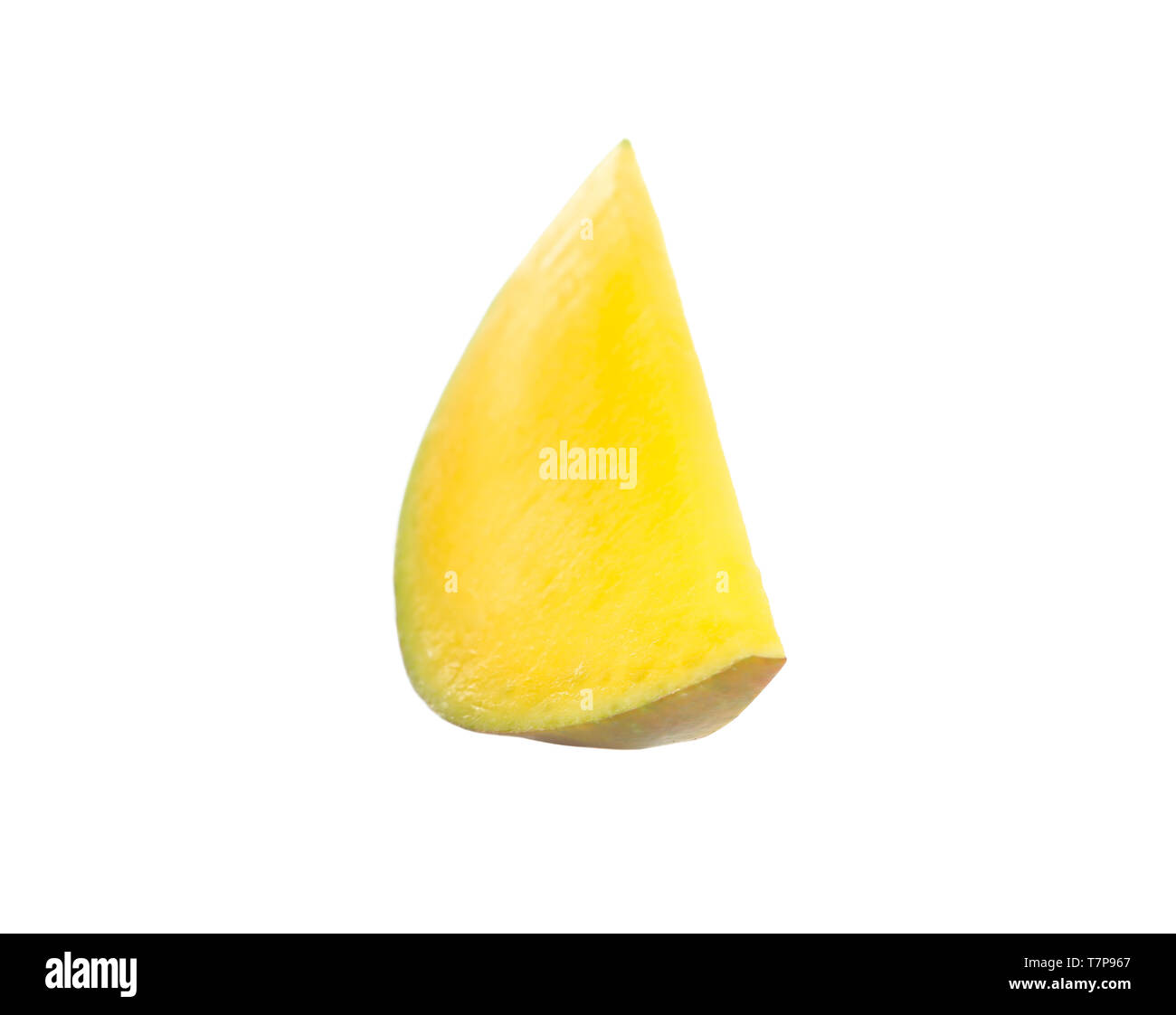 Fresh mango slice isolated on white background, closeup Stock Photo - Alamy