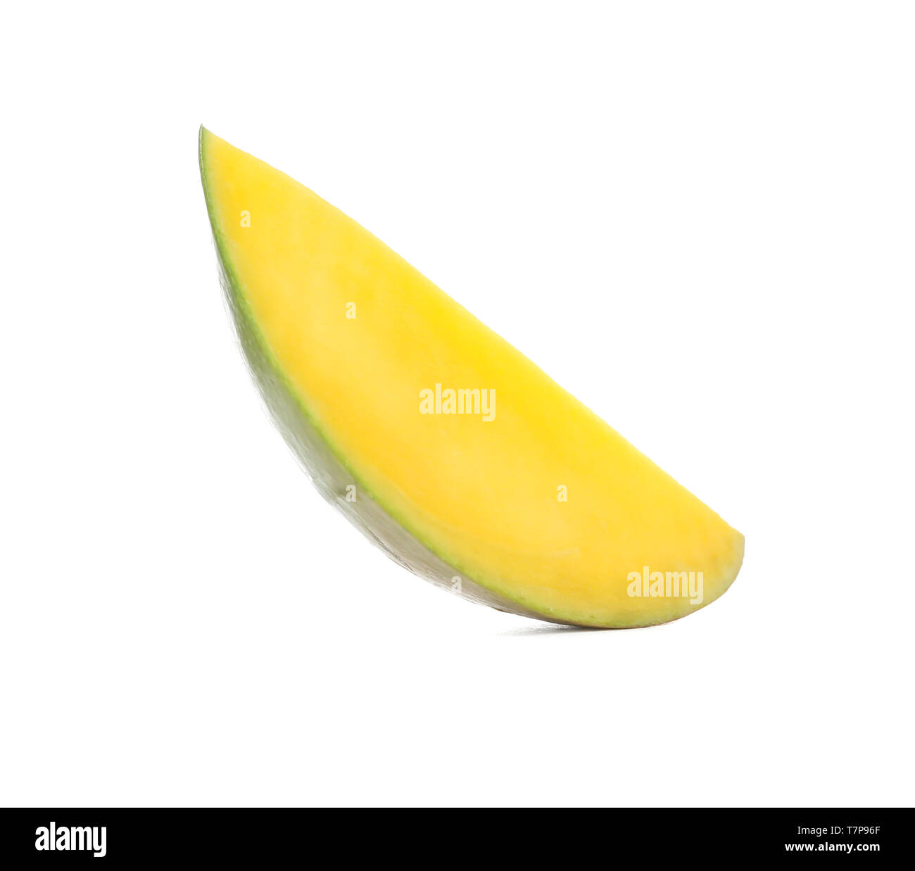 Fresh mango slice isolated on white background, closeup Stock Photo - Alamy