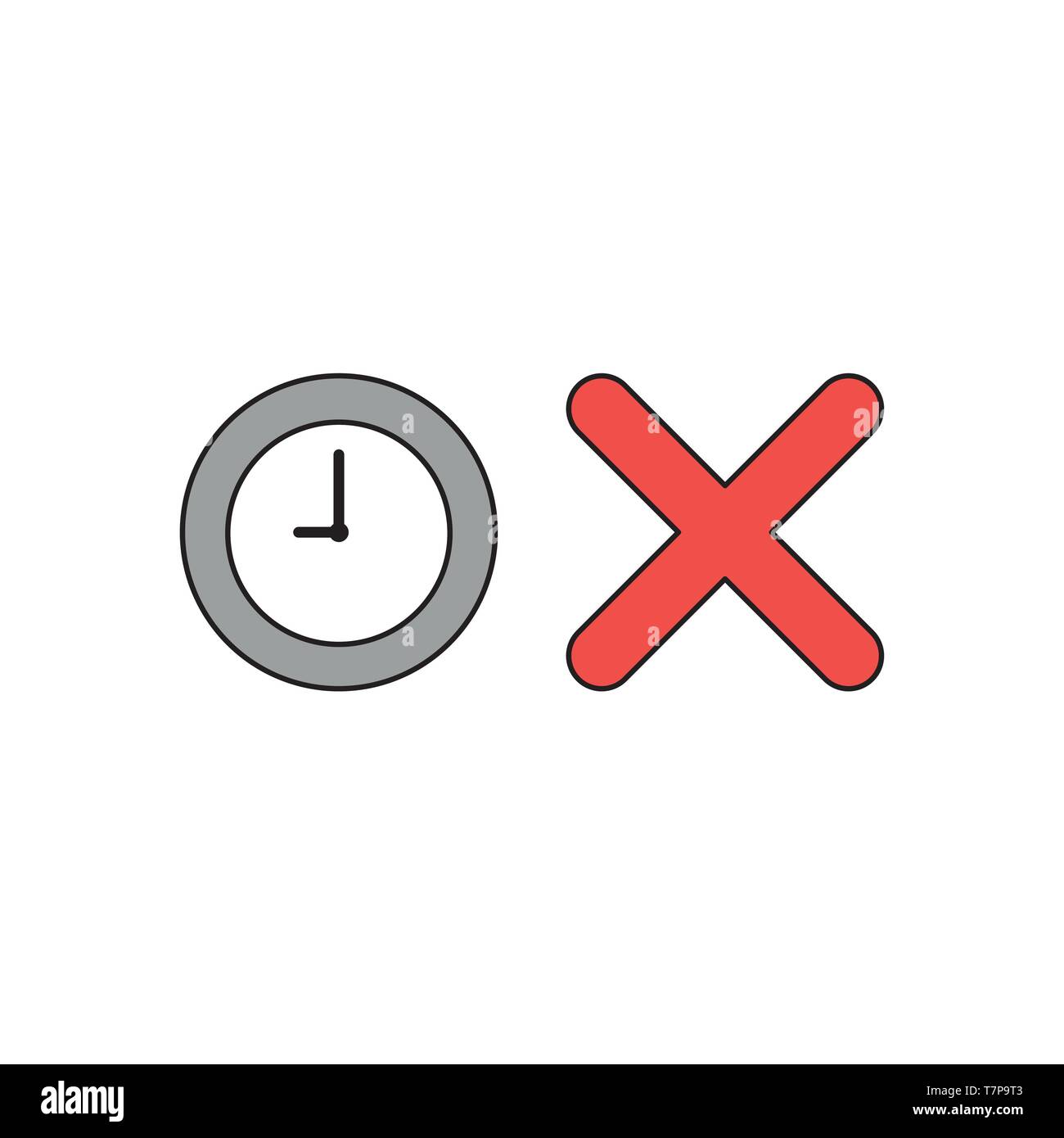 Time ban icon Stock Vector Images - Alamy