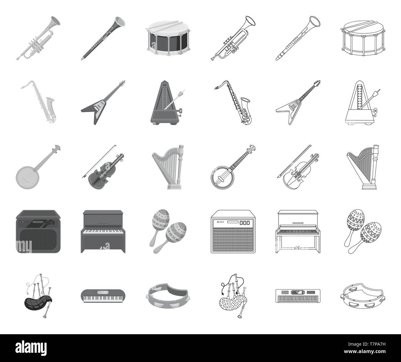 Mono string instrument Stock Vector Images - Alamy