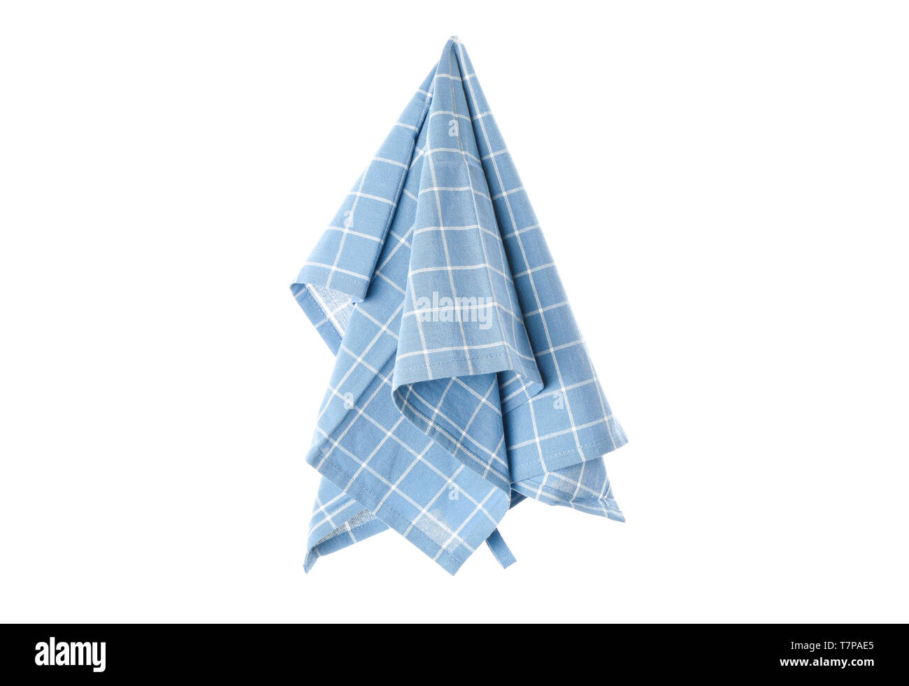 Folded fabric napkin isolated on white background Stock Photo - Alamy