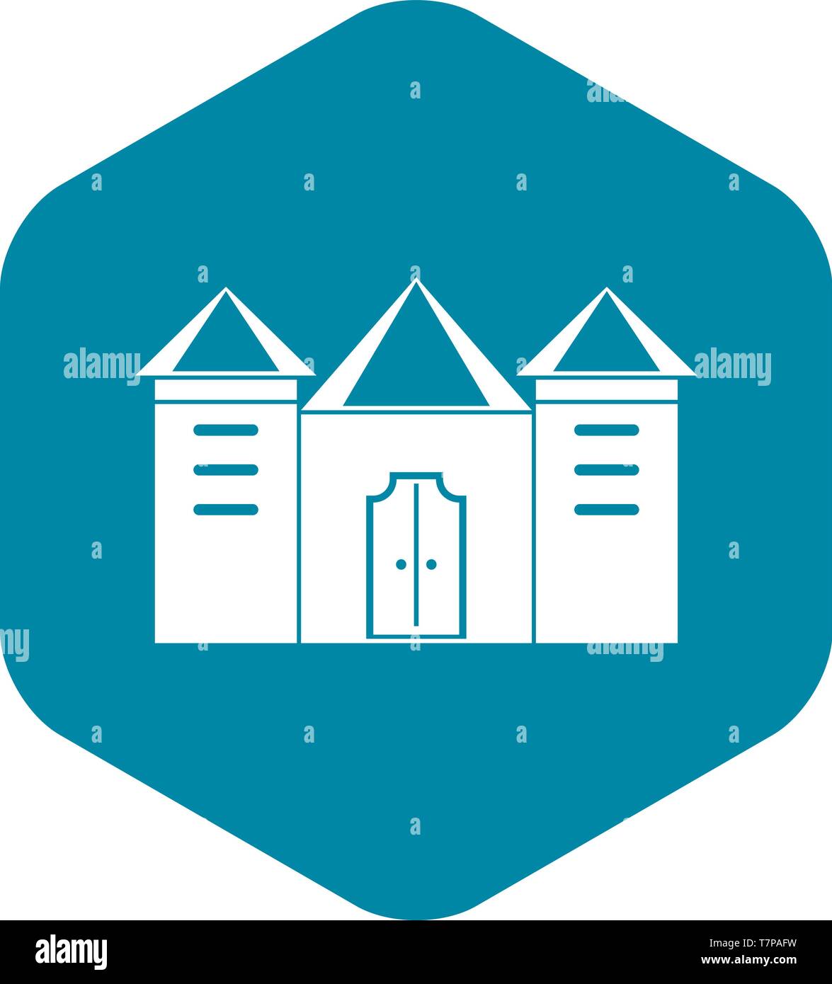 Wall and gate of the old fortress icon Stock Vector Image & Art - Alamy