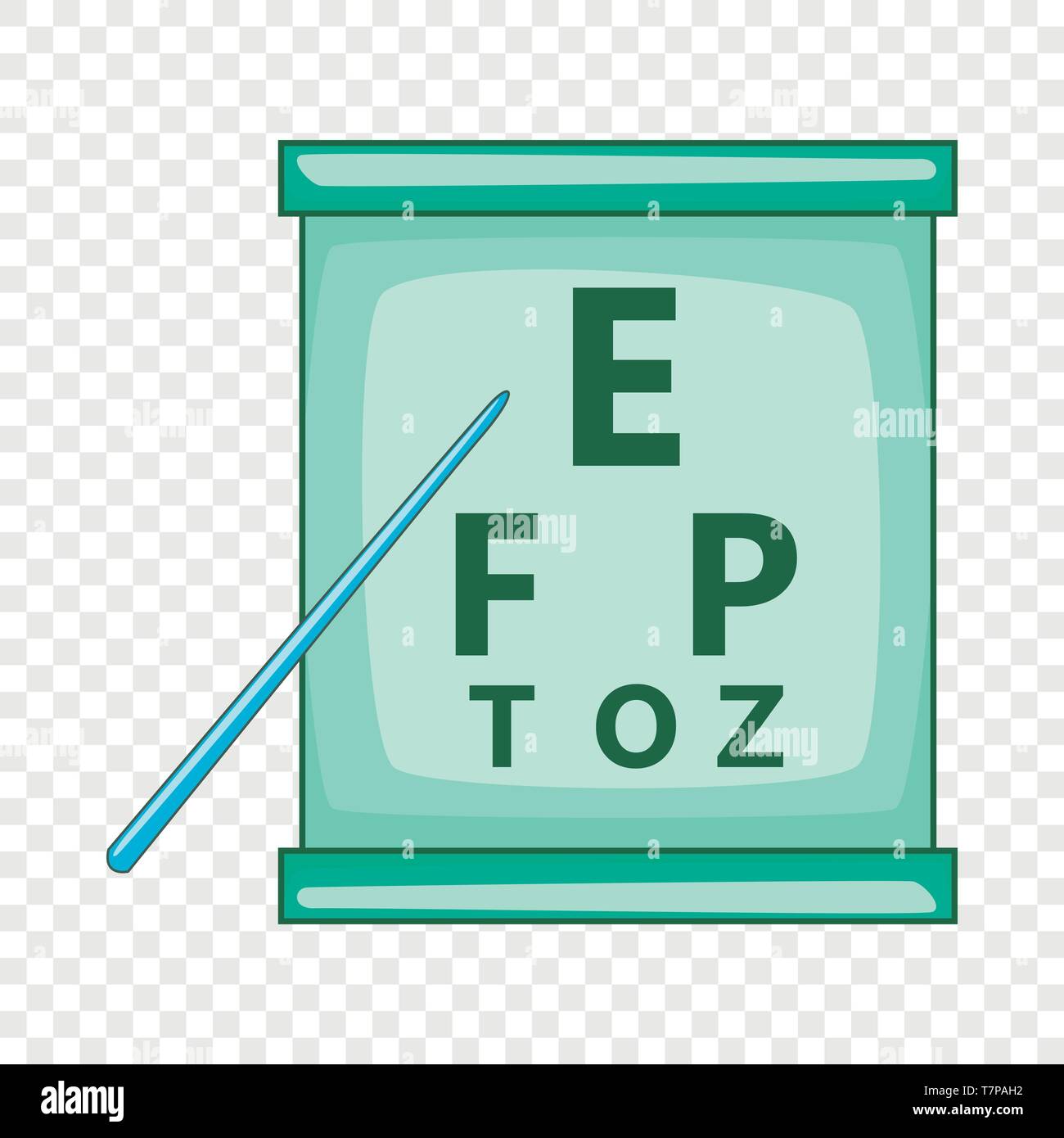Eye test icon, cartoon style Stock Vector Image & Art - Alamy