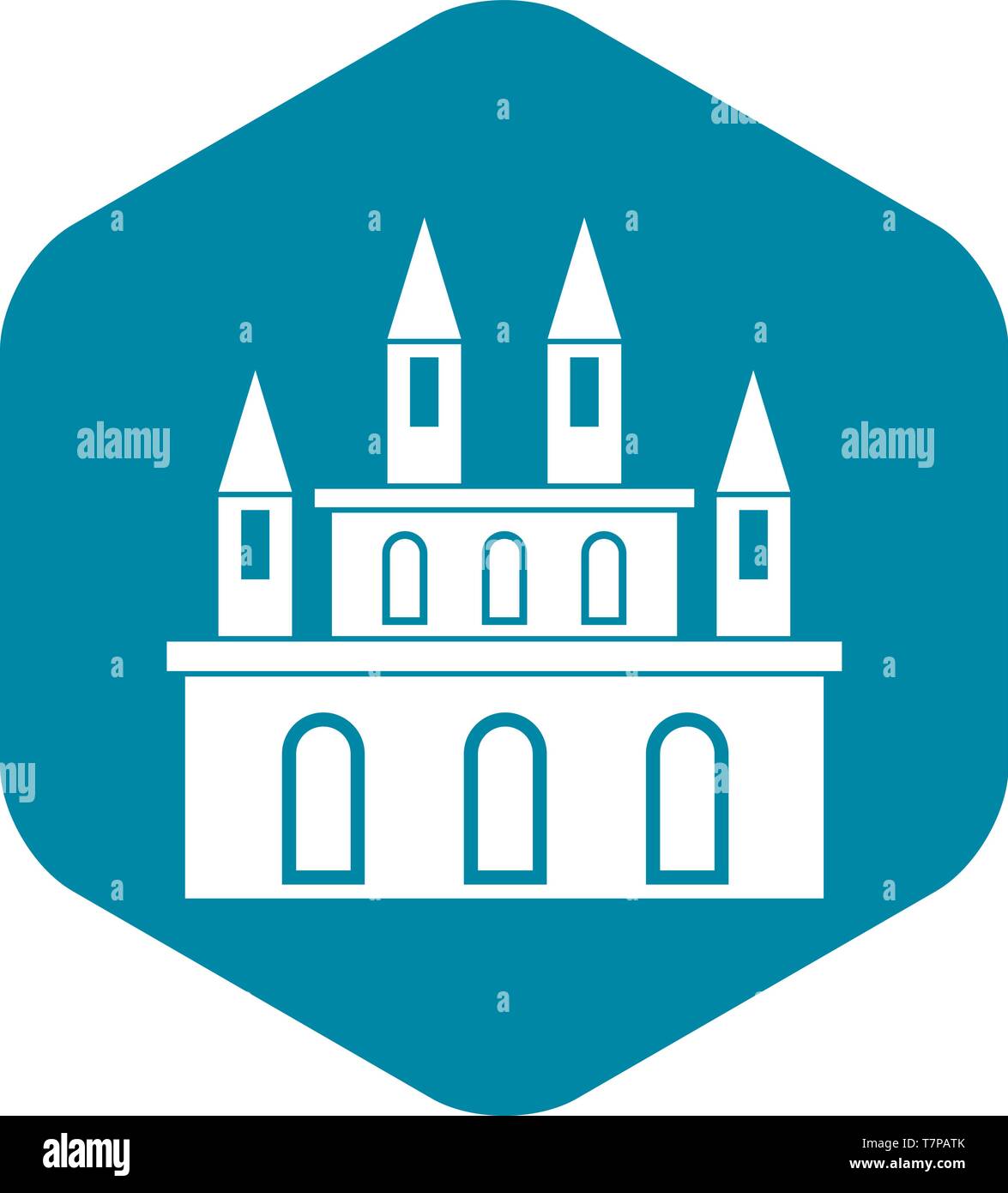 Medieval castle icon, simple style Stock Vector Image & Art - Alamy
