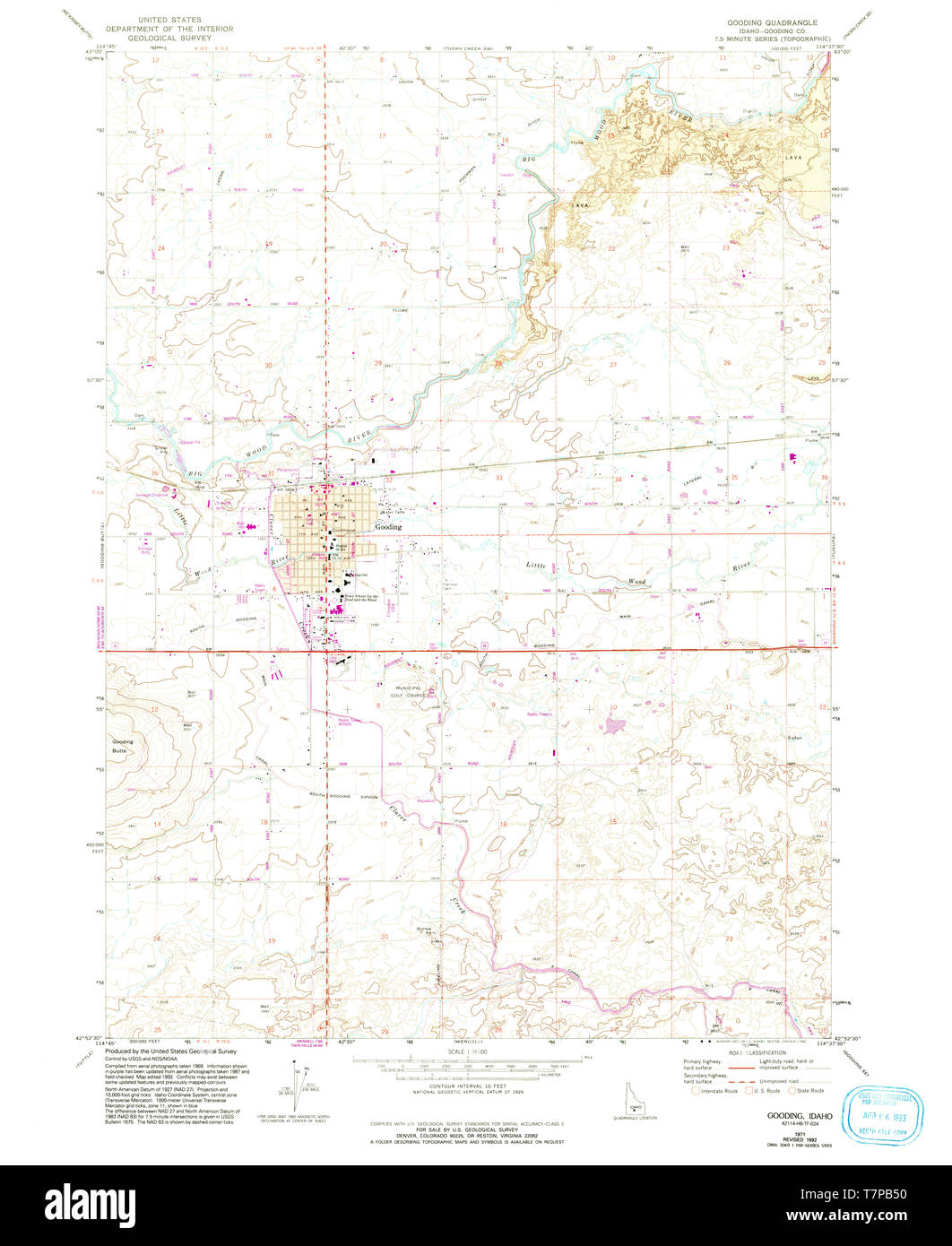 Map of gooding idaho hi-res stock photography and images - Alamy
