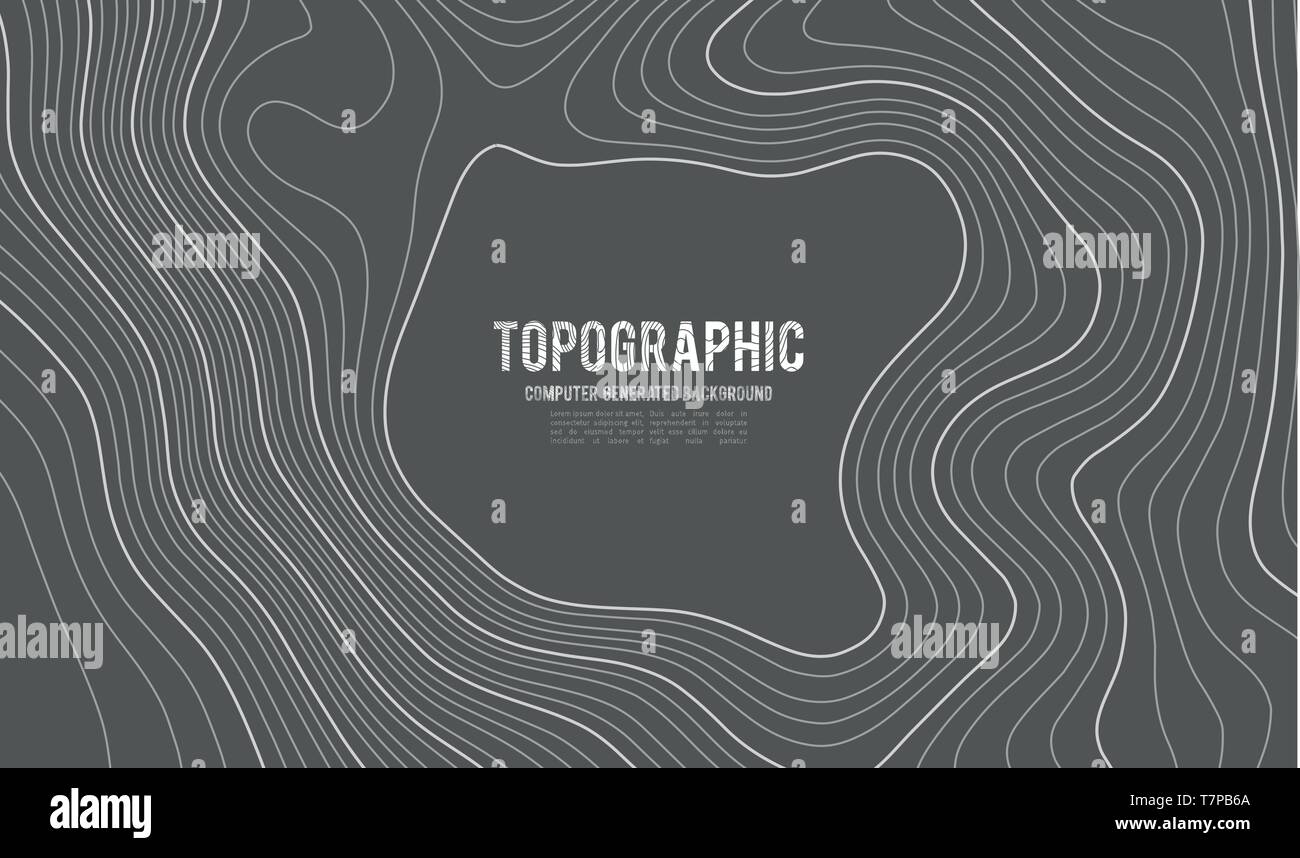 Grey contours vector topography. Geographic mountain topography vector ...